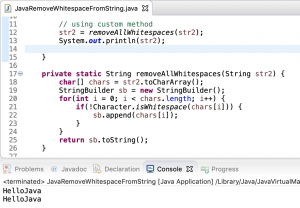 How to Remove Whitespace from String in Java