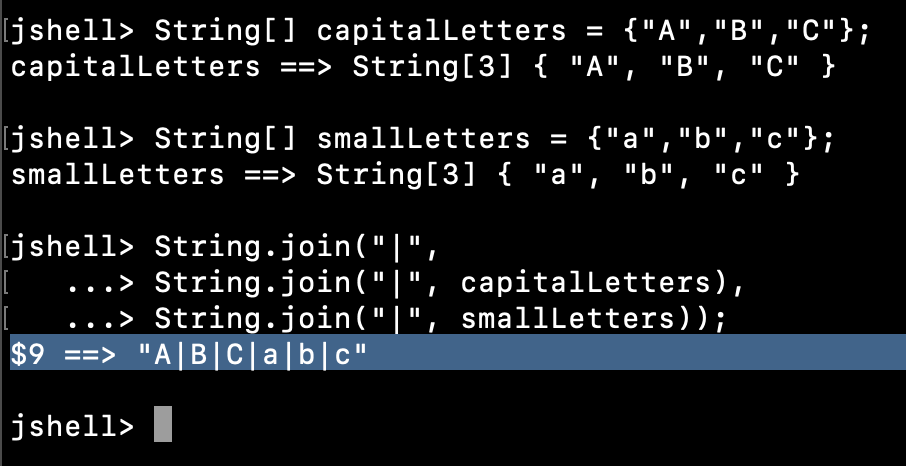 Java Array To String With Separator